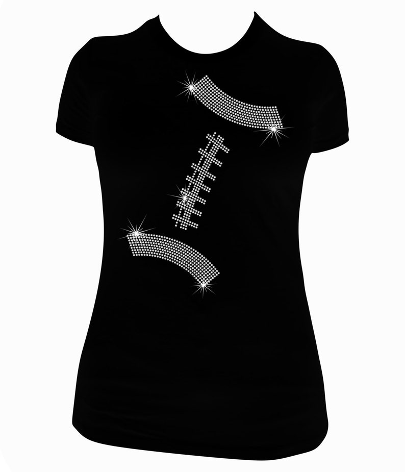 Football Laces Extra Large Iron on Hotfix Rhinestone Bling - Etsy