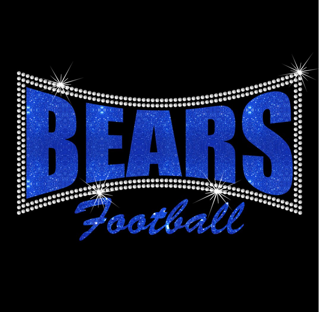 Custom Team Name and Sport Glitter Vinyl and Rhinestone Combination ...