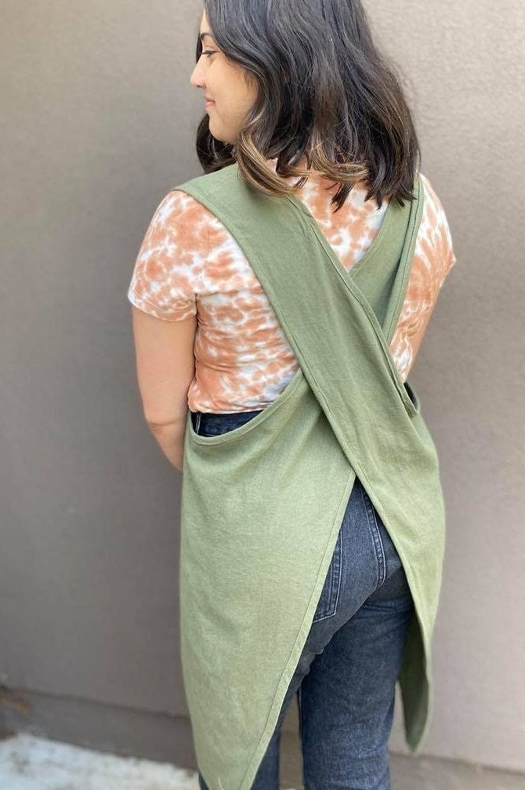 Japanese Style Crossback Apron Pattern Pdf, 2 Sizes - Etsy