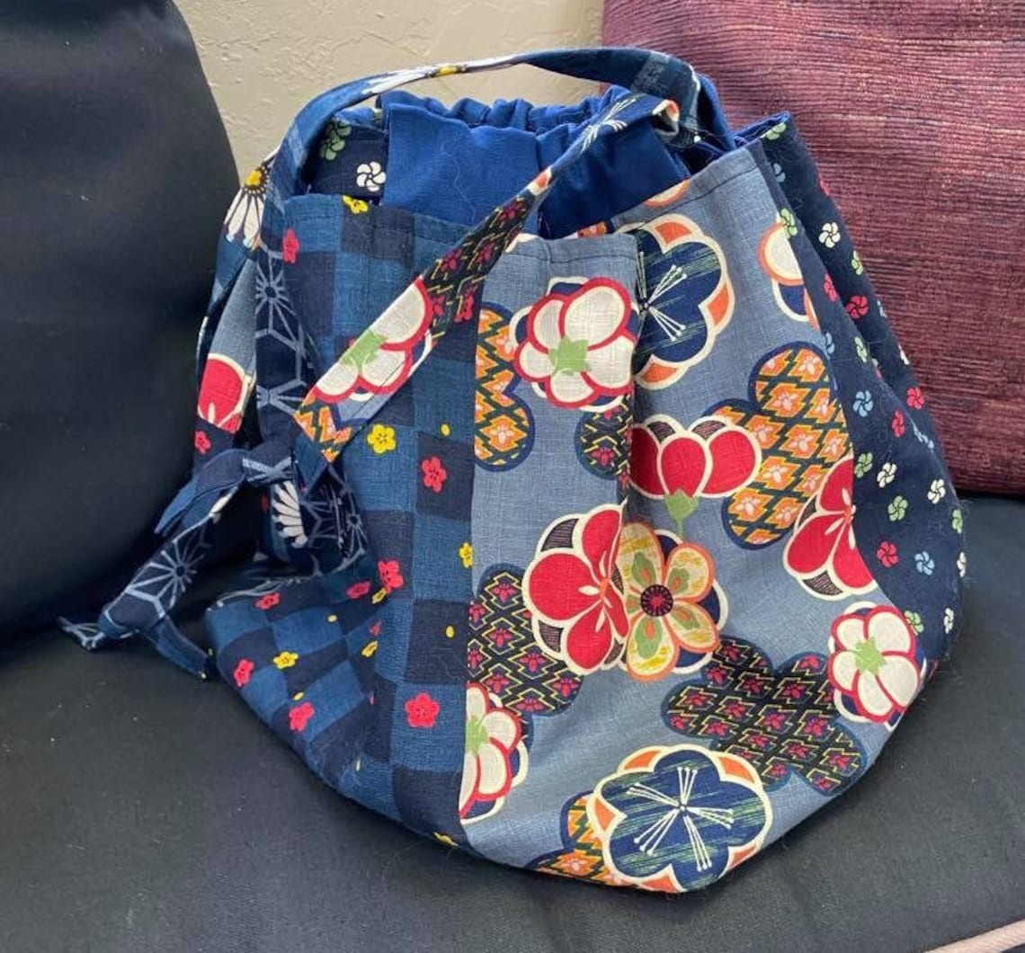 Japanese Rice Bag PDF Pattern Komebukuro Drawstring - Etsy