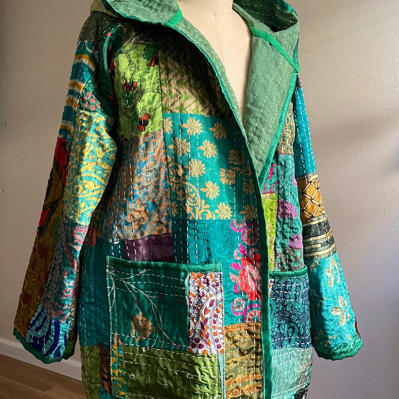 Quilted Patchwork Jacket - Etsy