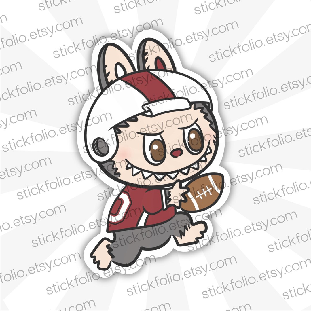 Arizona Football Labubu Sticker | Handmade Vinyl Sticker | Desert ...