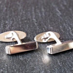 GEORG JENSEN Modernist Cufflinks #95 - Sterling Silver Cuff Links by ...