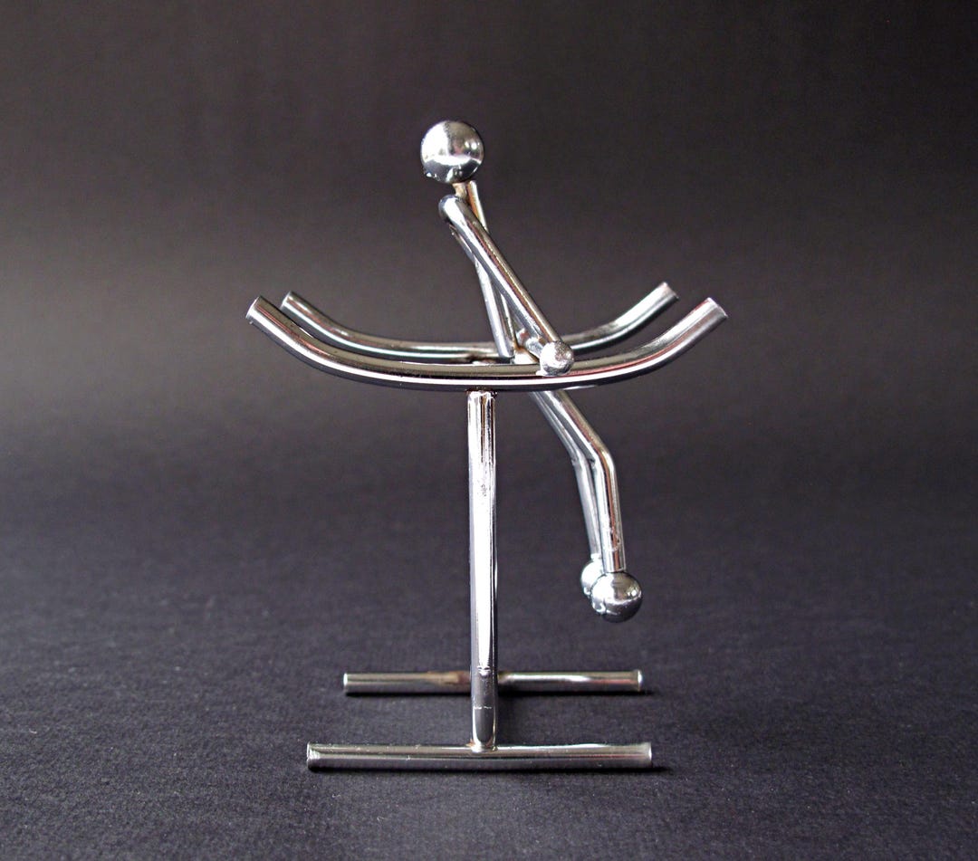 Acrobat Kinetic Sculpture Executive Desk Toy Perpetual Motion Sculpture ...