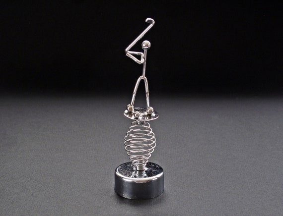 Golfer Kinetic Sculpture Executive Desk Toy Perpetual - Etsy