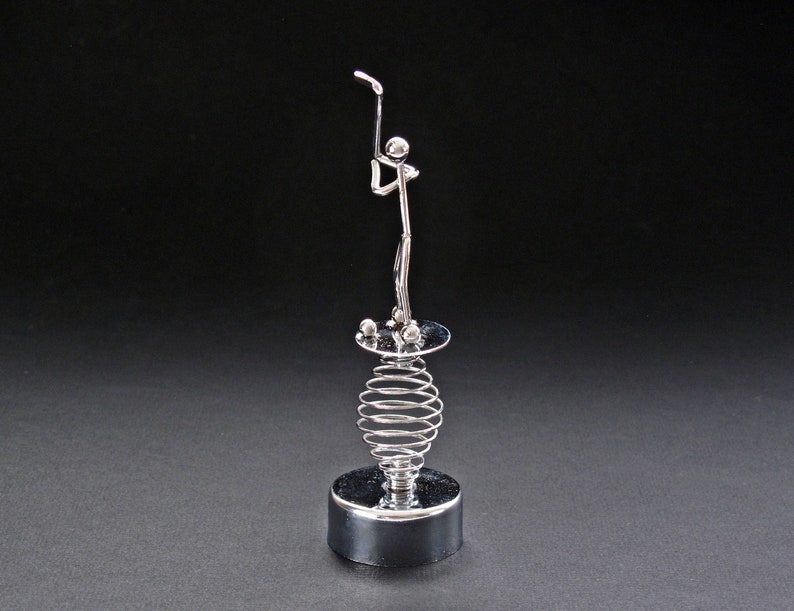 Golfer Kinetic Sculpture Executive Desk Toy Perpetual - Etsy