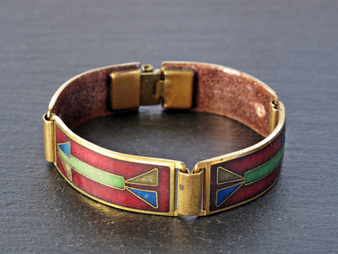 SCHOLTZ & LAMMEL Enamelled Bracelet - Cloisonné Matte Enamelled ...