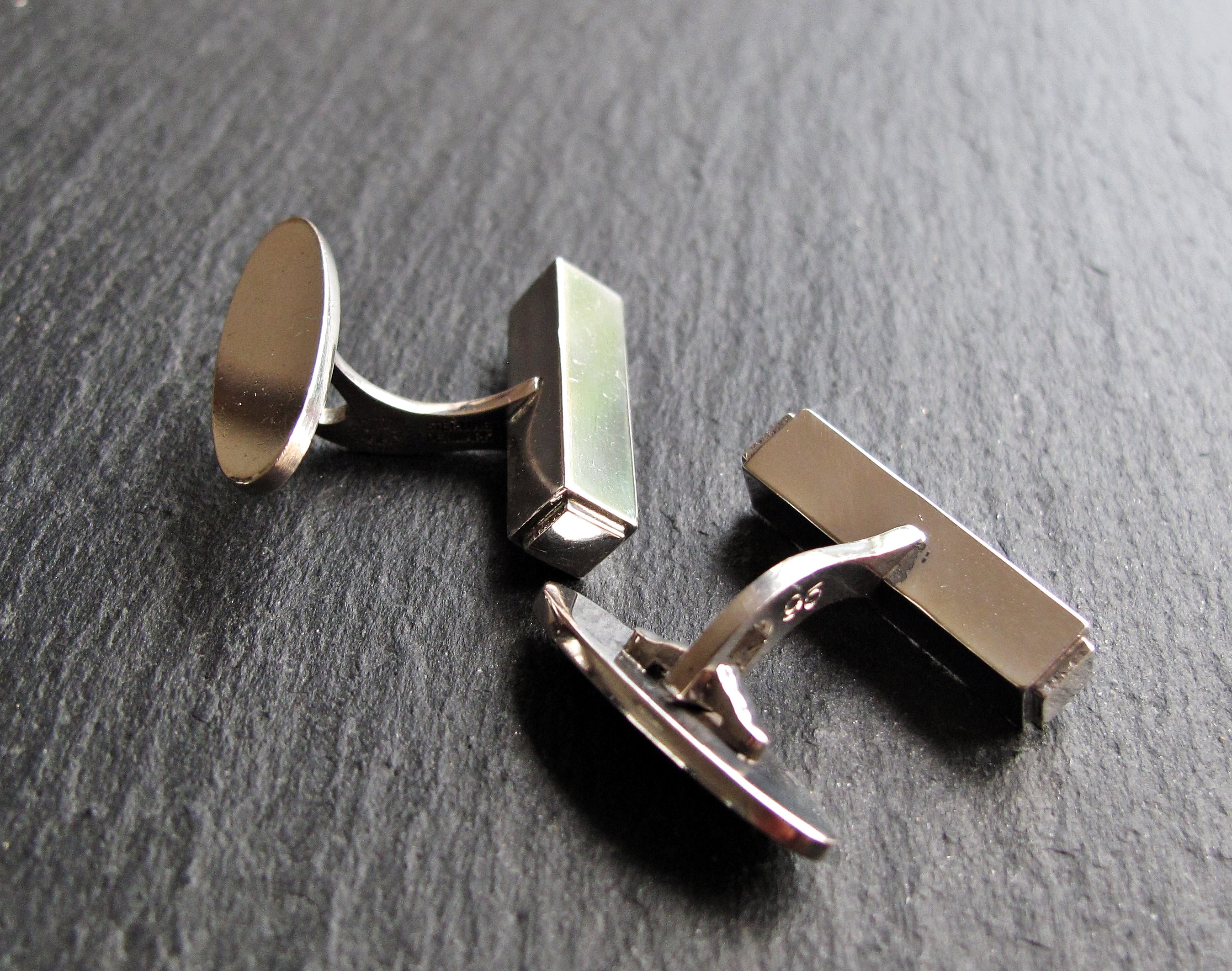 GEORG JENSEN Modernist Cufflinks #95 - Sterling Silver Cuff Links by ...