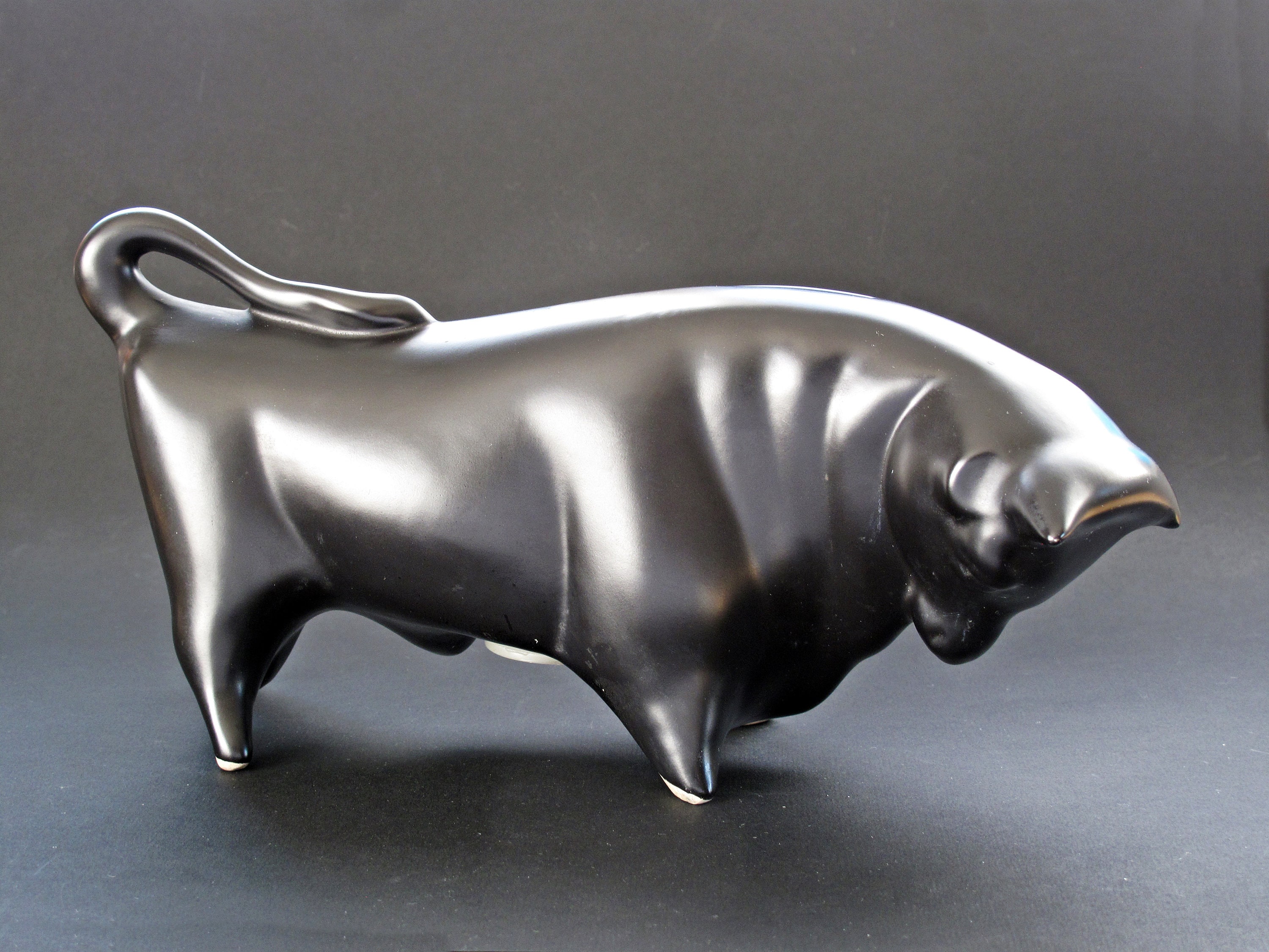 TRENTHAM Black Bull Money Box, Designed by Colin Melbourne , Modernist ...