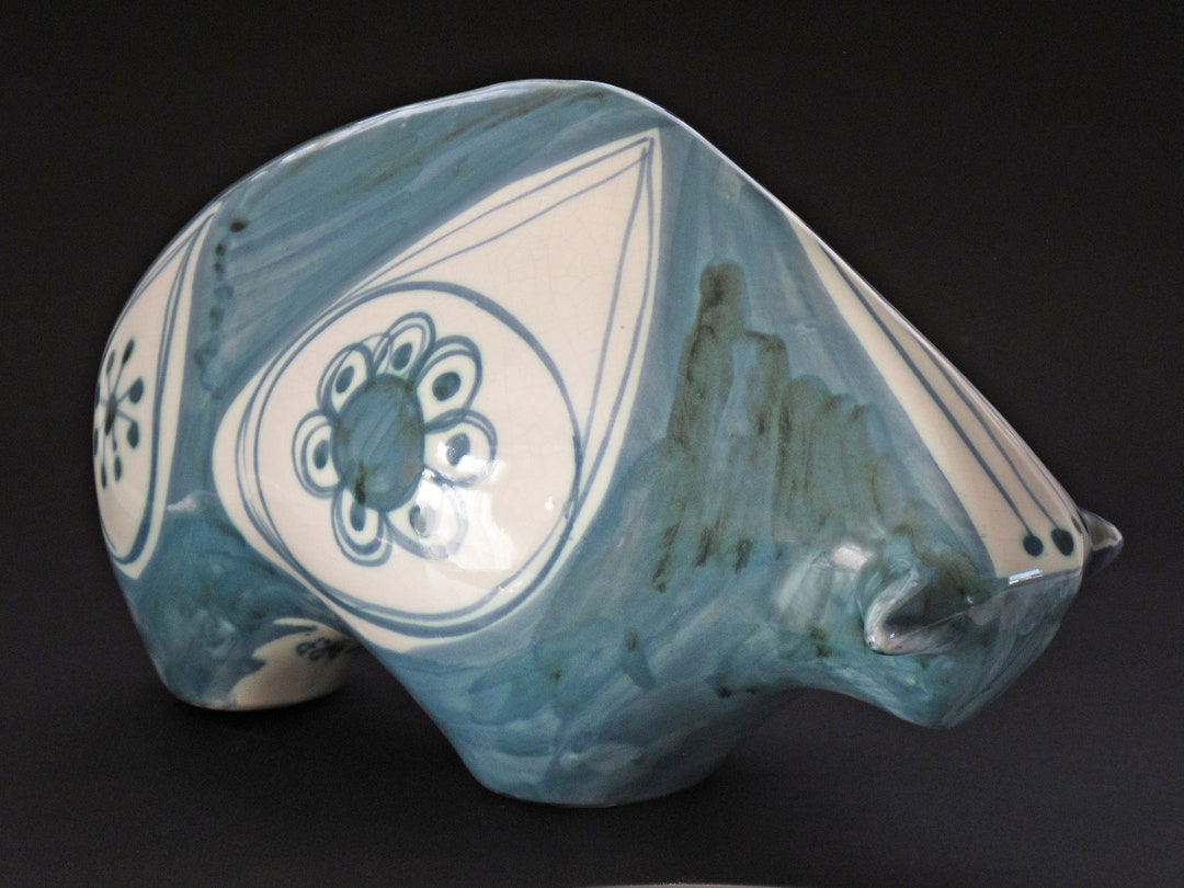 DAVID SHARP Sharp Pottery Bull Figure - Etsy