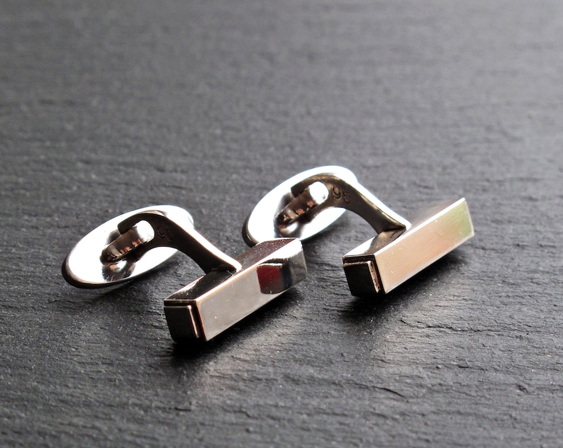 GEORG JENSEN Modernist Cufflinks #95 - Sterling Silver Cuff Links by ...