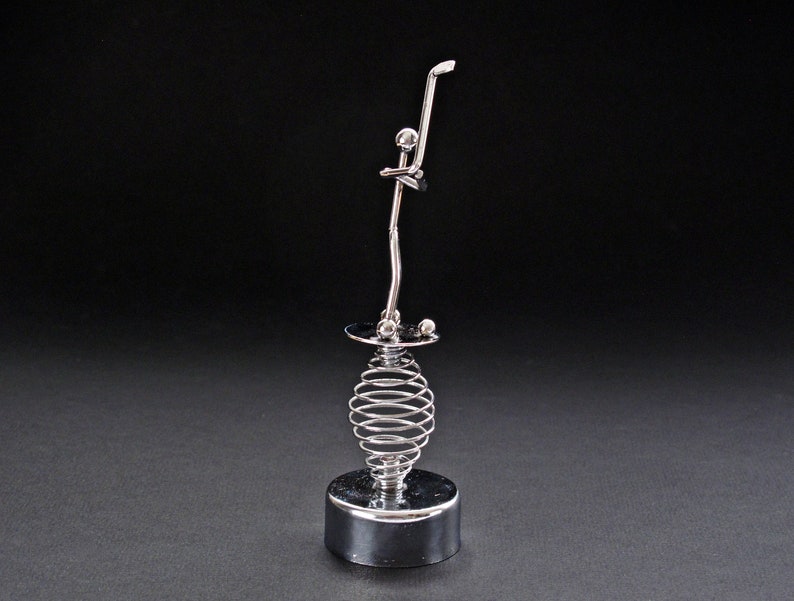 Golfer Kinetic Sculpture Executive Desk Toy Perpetual - Etsy