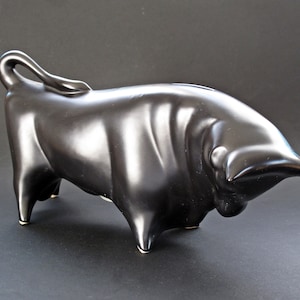 TRENTHAM Black Bull Money Box, Designed by Colin Melbourne , Modernist ...