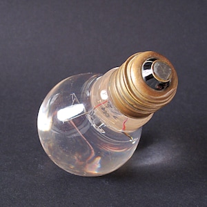 Lucite Light Bulb Paperweight - Pop Art Table Sculpture - Etsy