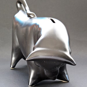 TRENTHAM Black Bull Money Box, Designed by Colin Melbourne , Modernist ...
