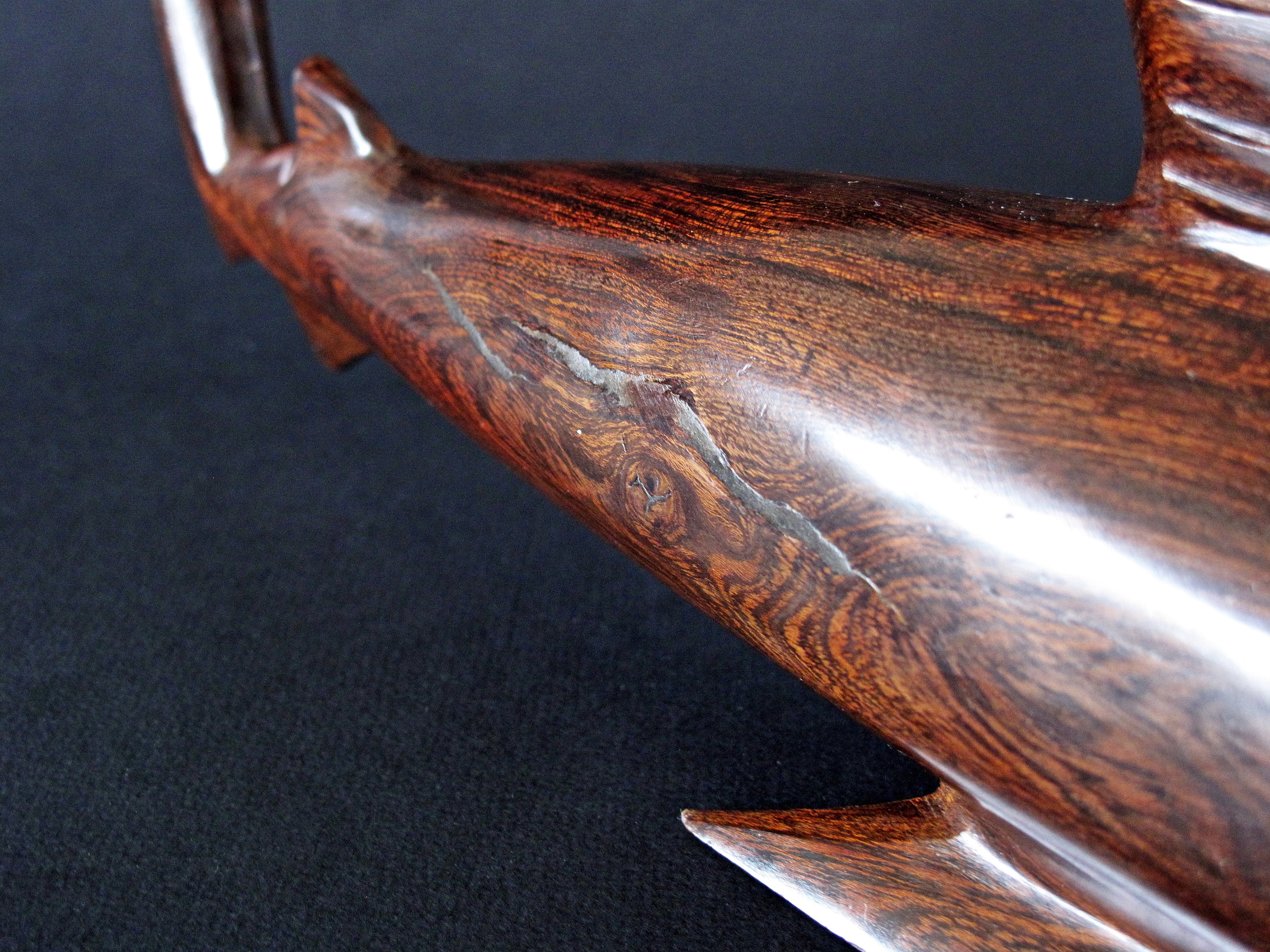 Danish Rosewood Shark Hand Carved Rosewood Shark Sculpture - Etsy