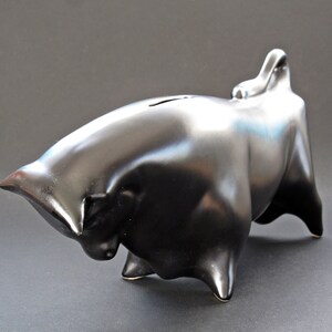 TRENTHAM Black Bull Money Box, Designed by Colin Melbourne , Modernist ...