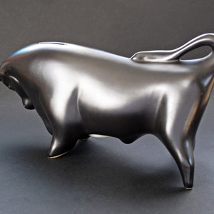 TRENTHAM Black Bull Money Box, Designed by Colin Melbourne , Modernist ...