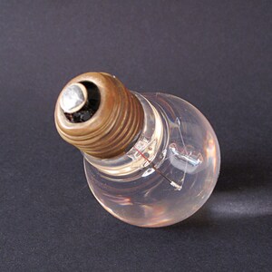 Lucite Light Bulb Paperweight - Pop Art Table Sculpture - Etsy