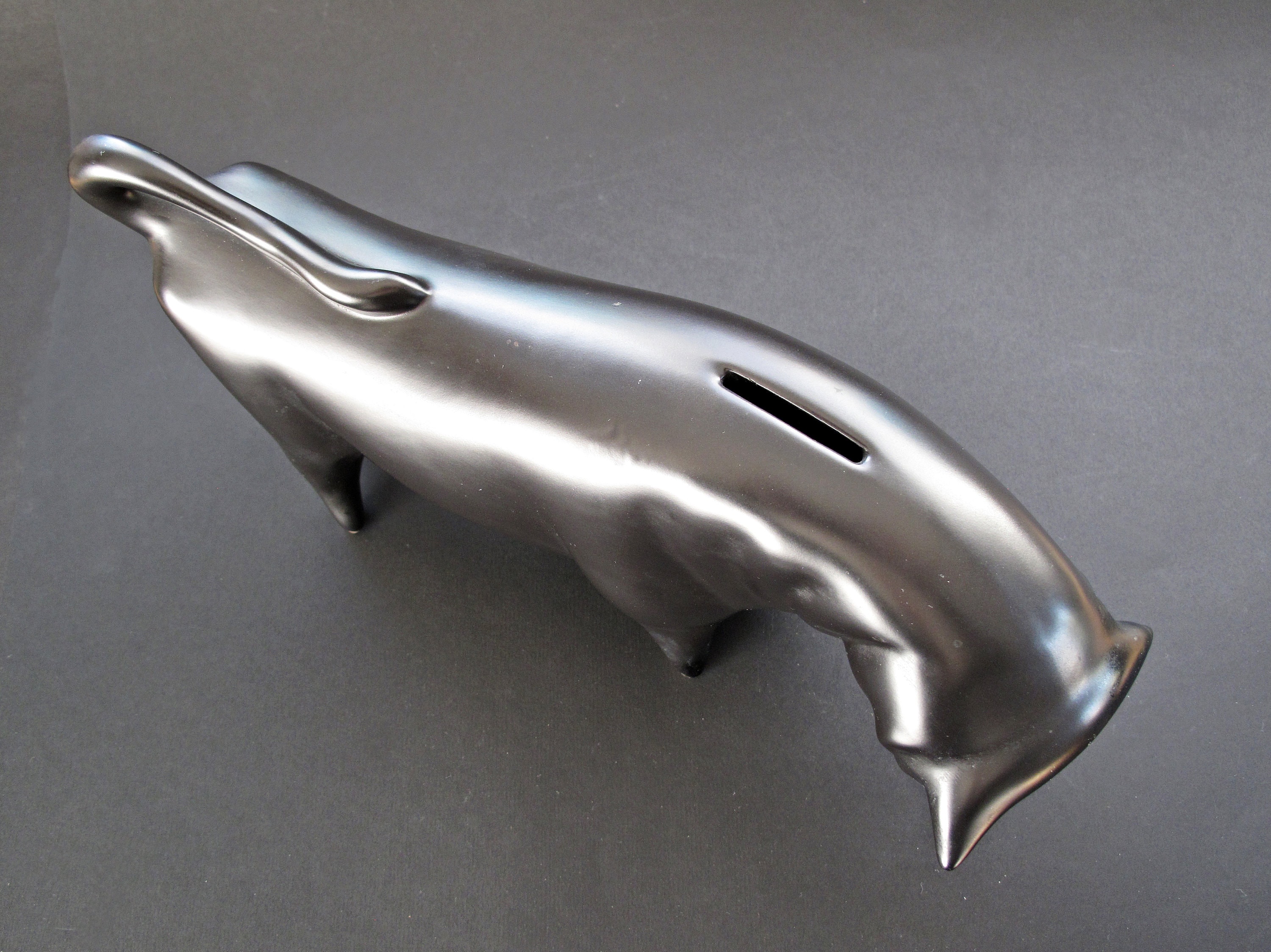 TRENTHAM Black Bull Money Box, Designed by Colin Melbourne , Modernist ...