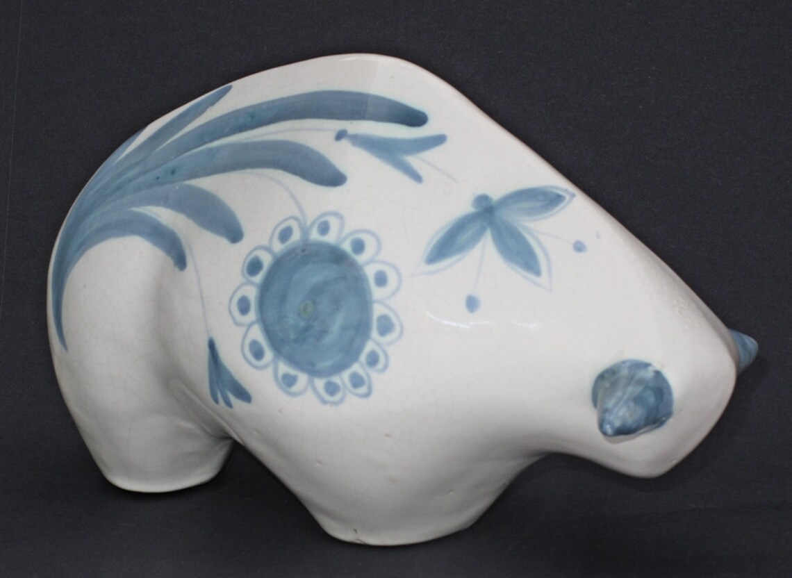 DAVID SHARP Pottery Bull Figure - Etsy UK