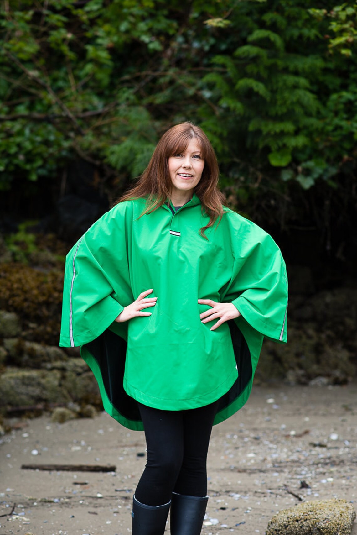 Green Rain Poncho for Adults REG - Etsy