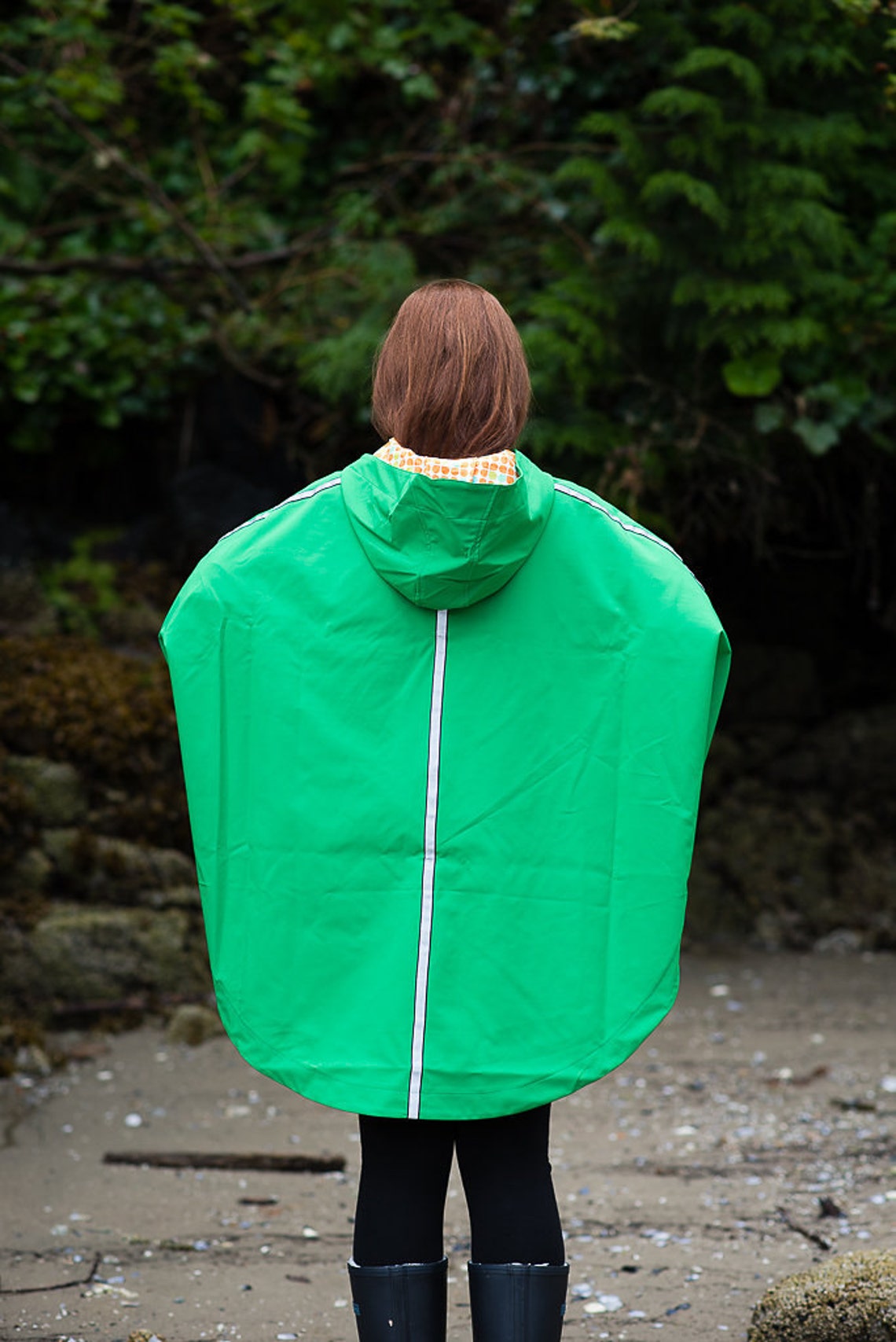 Green Rain Poncho for Adults REG - Etsy