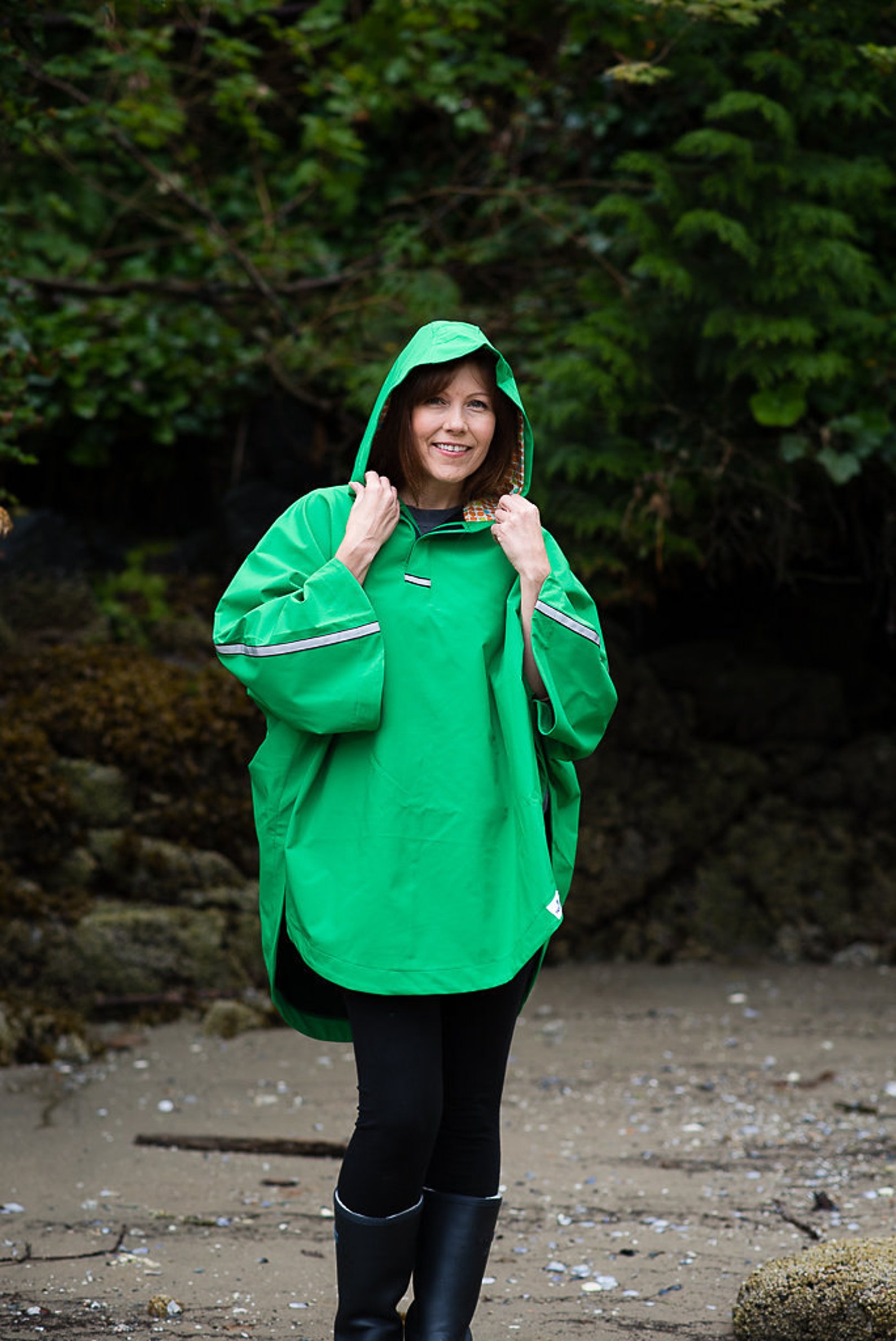 Green Rain Poncho for Adults REG - Etsy