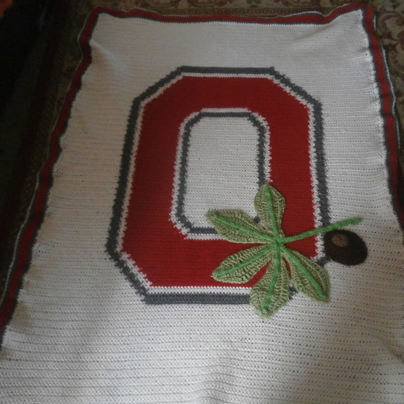 Ohio State Afghan - Etsy