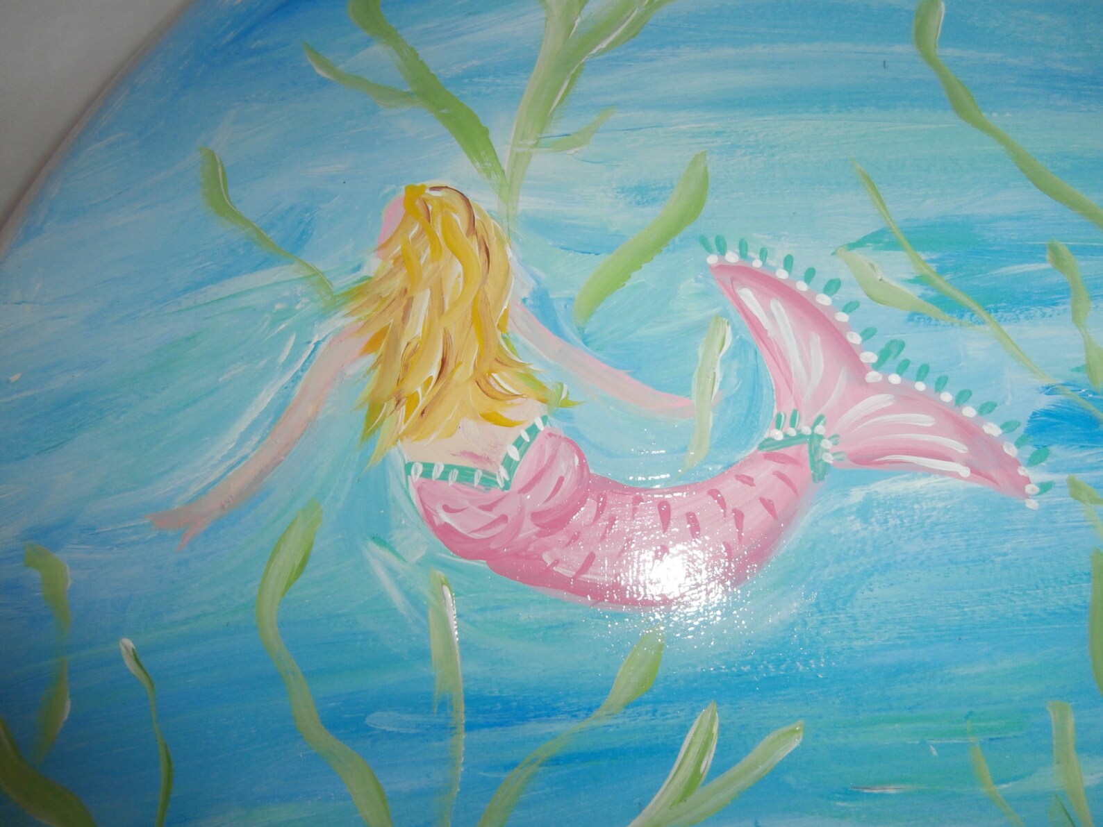 Hand Painted Swimming Mermaids. Standard White Toilet Seat. - Etsy