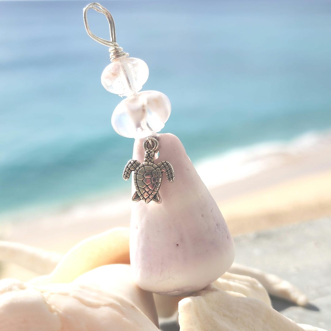 ABC Cone Shell With Turtle Charm - Etsy