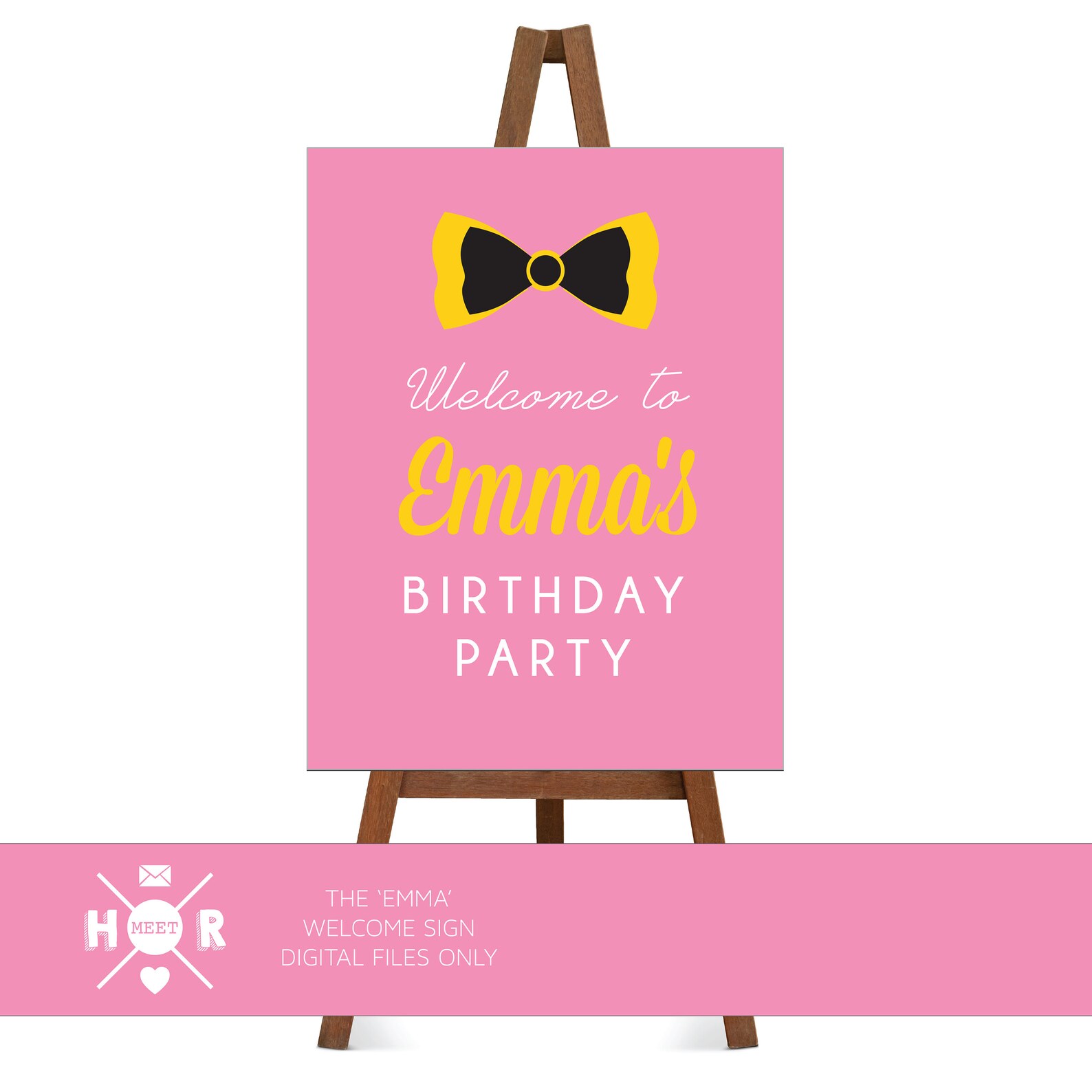 Printable the 'emma' Wiggle Birthday Welcome Sign | Etsy