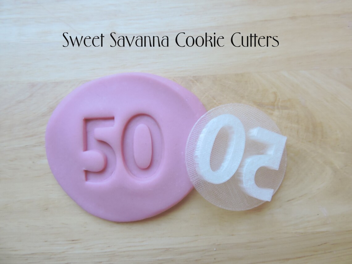 Double Number Embosser Fondant Embosser - Etsy