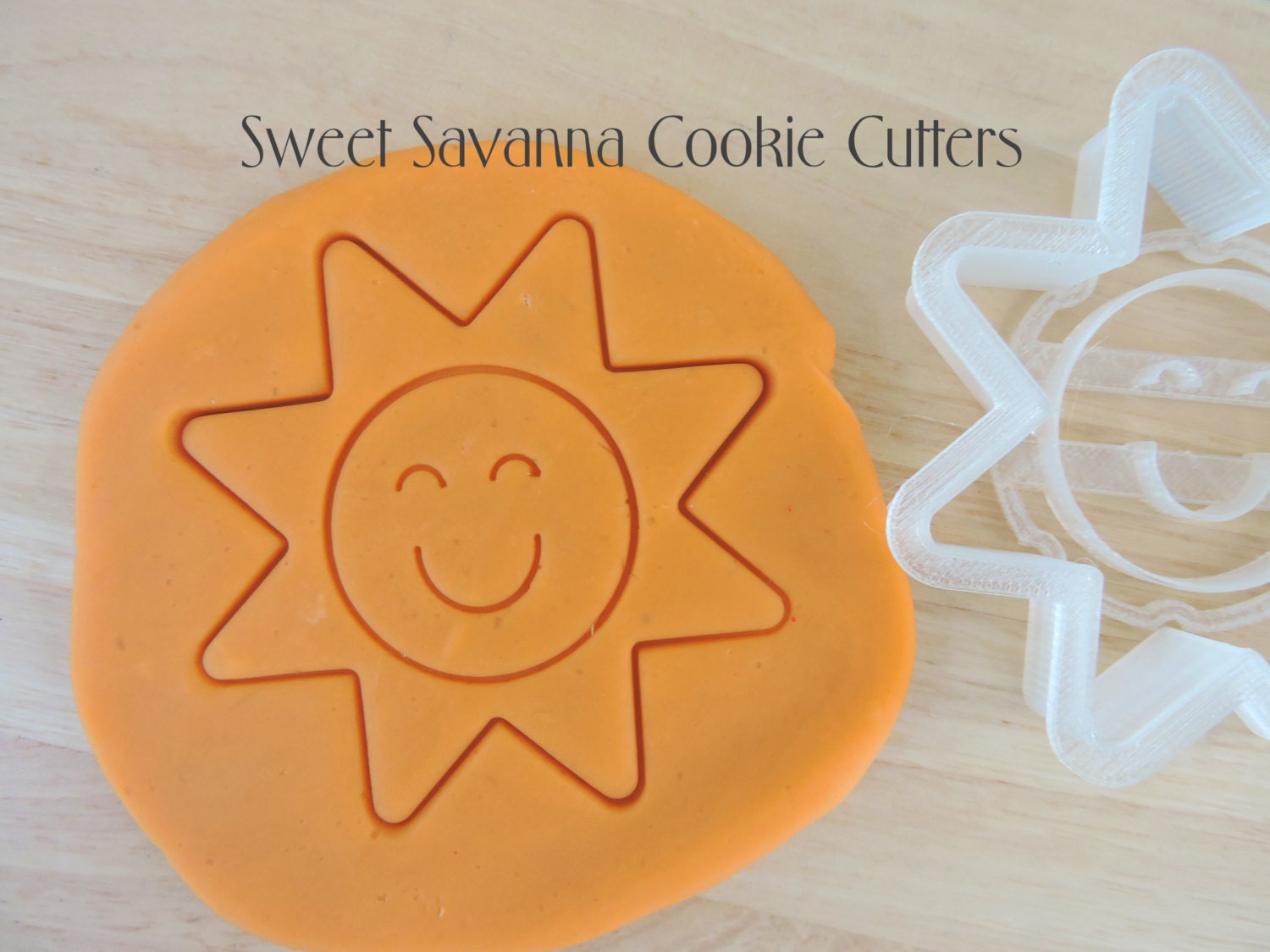 Sun Cookie Cutter Set With Embossing Detail - Etsy