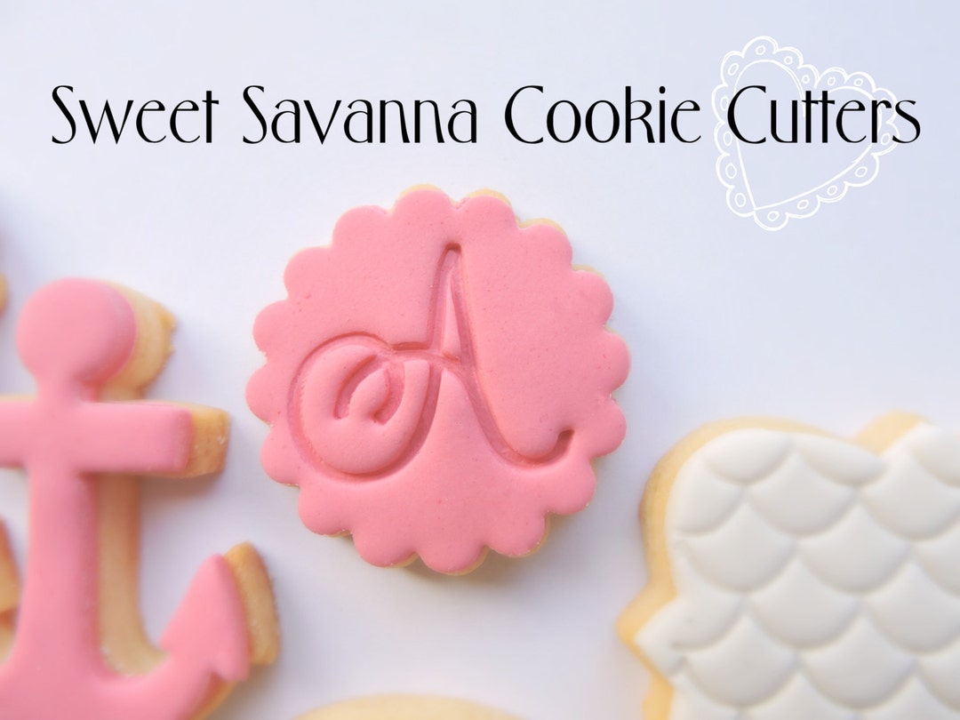 Fancy Monogram Fondant Embosser- Alphabet Fondant Embossers & Symbol ...