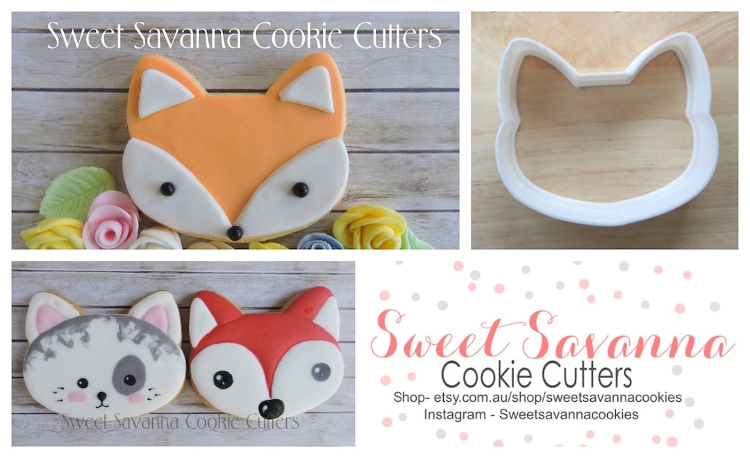 Fox Cookie Cutter or Cat Cookie Cutters - Etsy