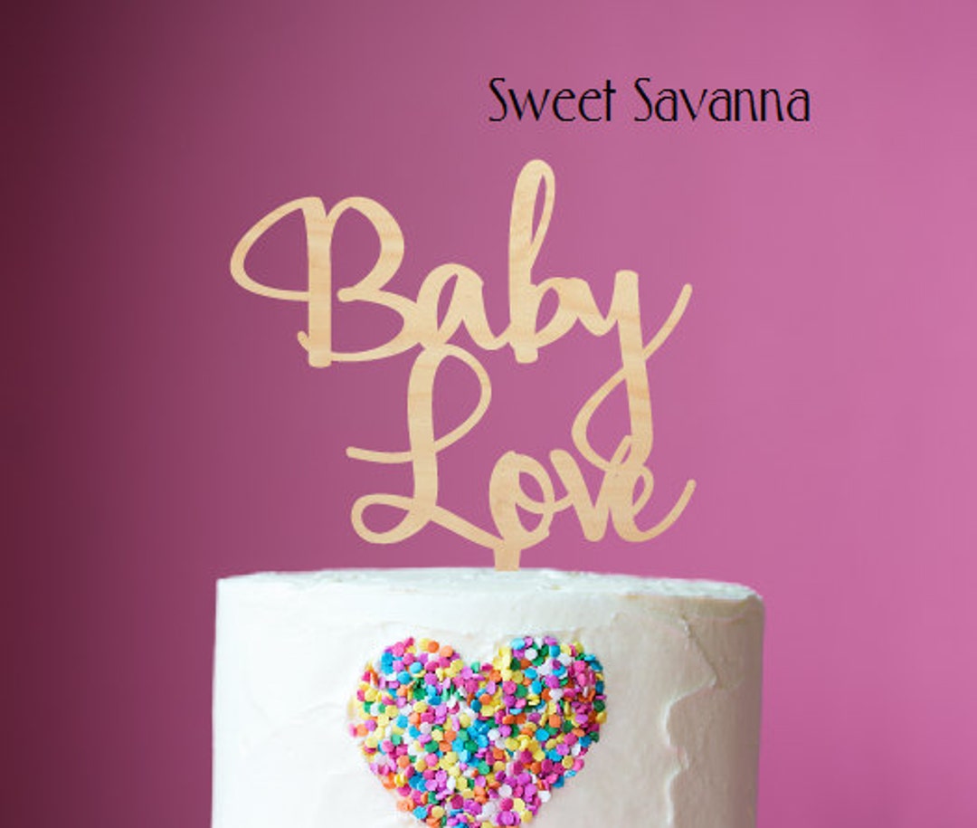 Baby Love Cake Topper - Etsy