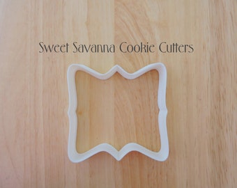 Floral Rectangle Plaque Cookie Cutter - Etsy
