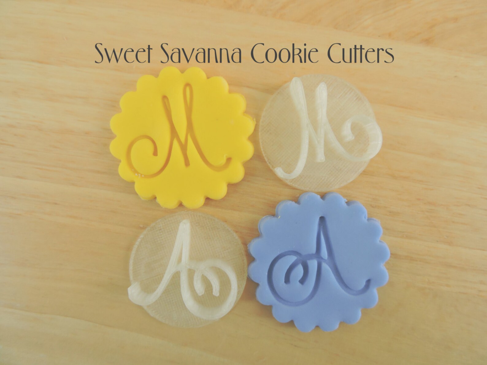 Fancy Monogram Fondant Embosser- Alphabet Fondant Embossers & Symbol ...