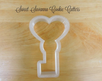 Heart Shaped Key Cookie Cutter and Fondant Cutter and Clay - Etsy
