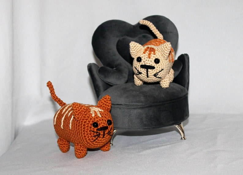 Tim and Tom the Mini Cats Crochet Pattern - Etsy