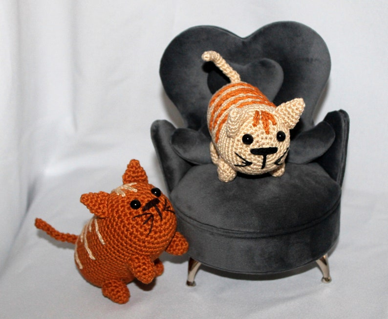 Tim and Tom the Mini Cats Crochet Pattern - Etsy