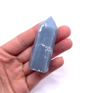 Angelite Blue Point Cut Base - Etsy