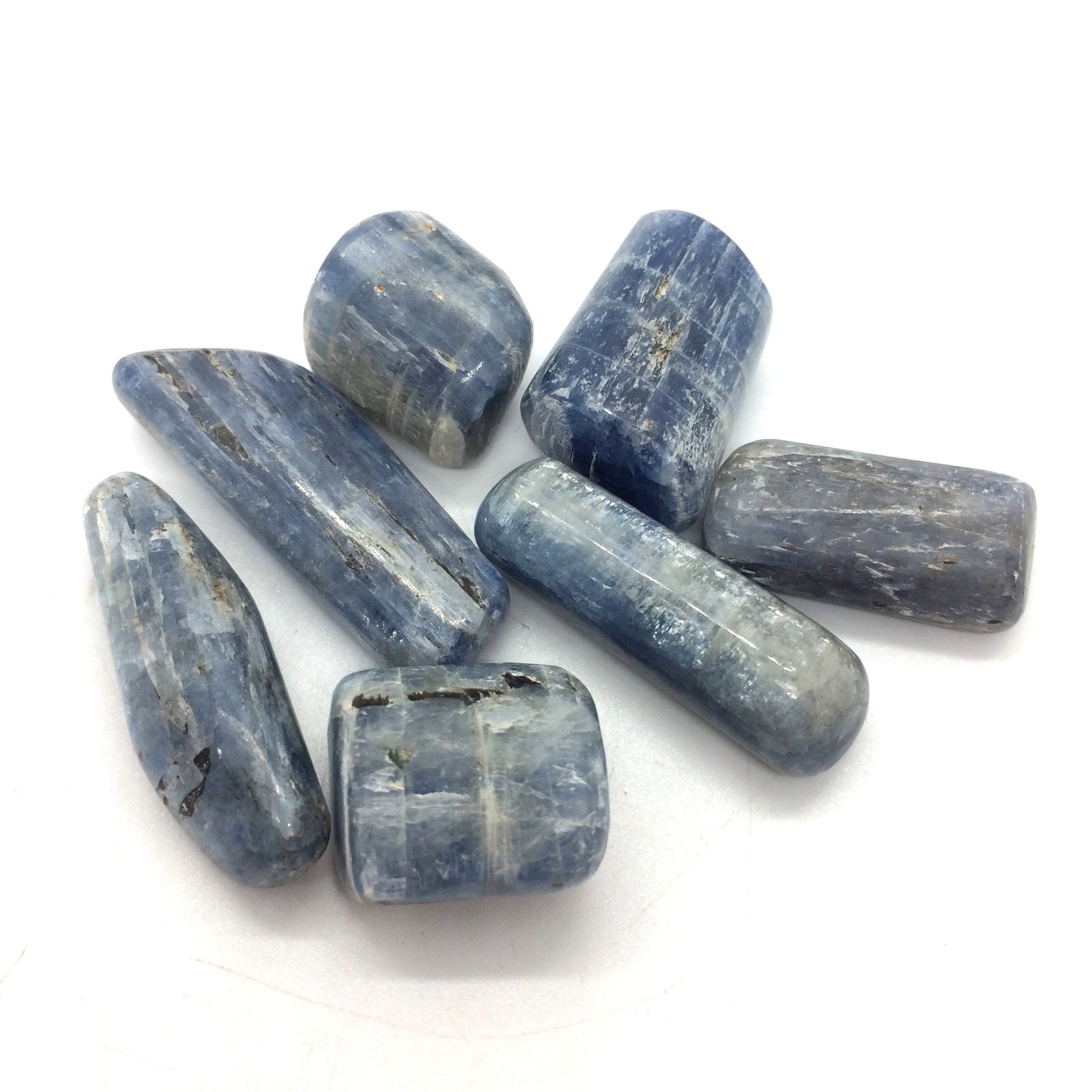 Blue kyanite natural polished tumbled stone 20mm | Etsy