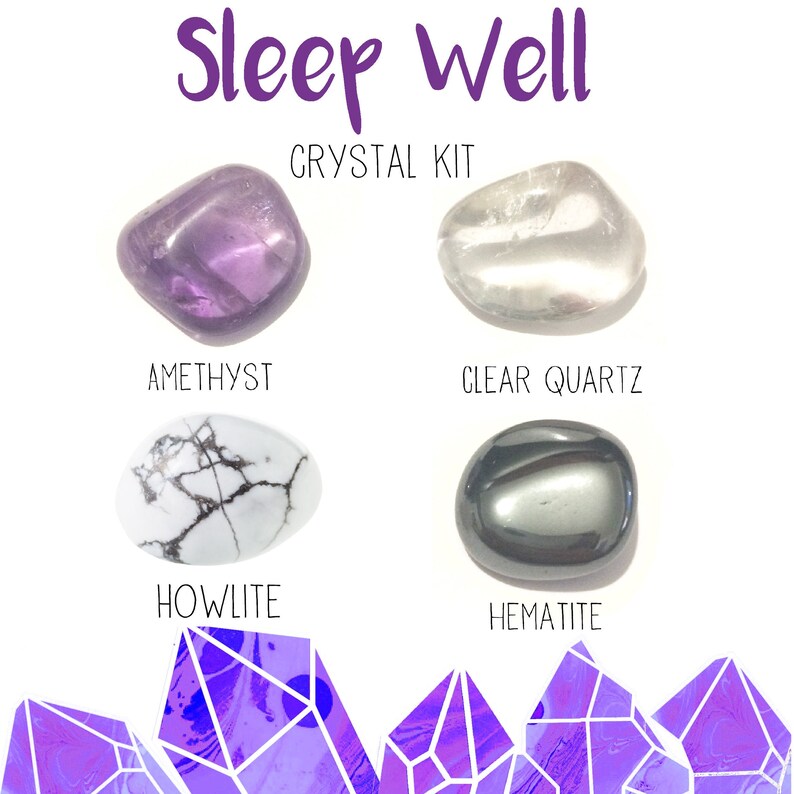 Sleep Well Gemstone Kit 4 Tumbled Stones With Info Card and | Etsy UK