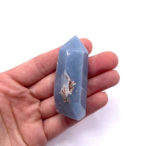 Angelite Blue Point Cut Base - Etsy