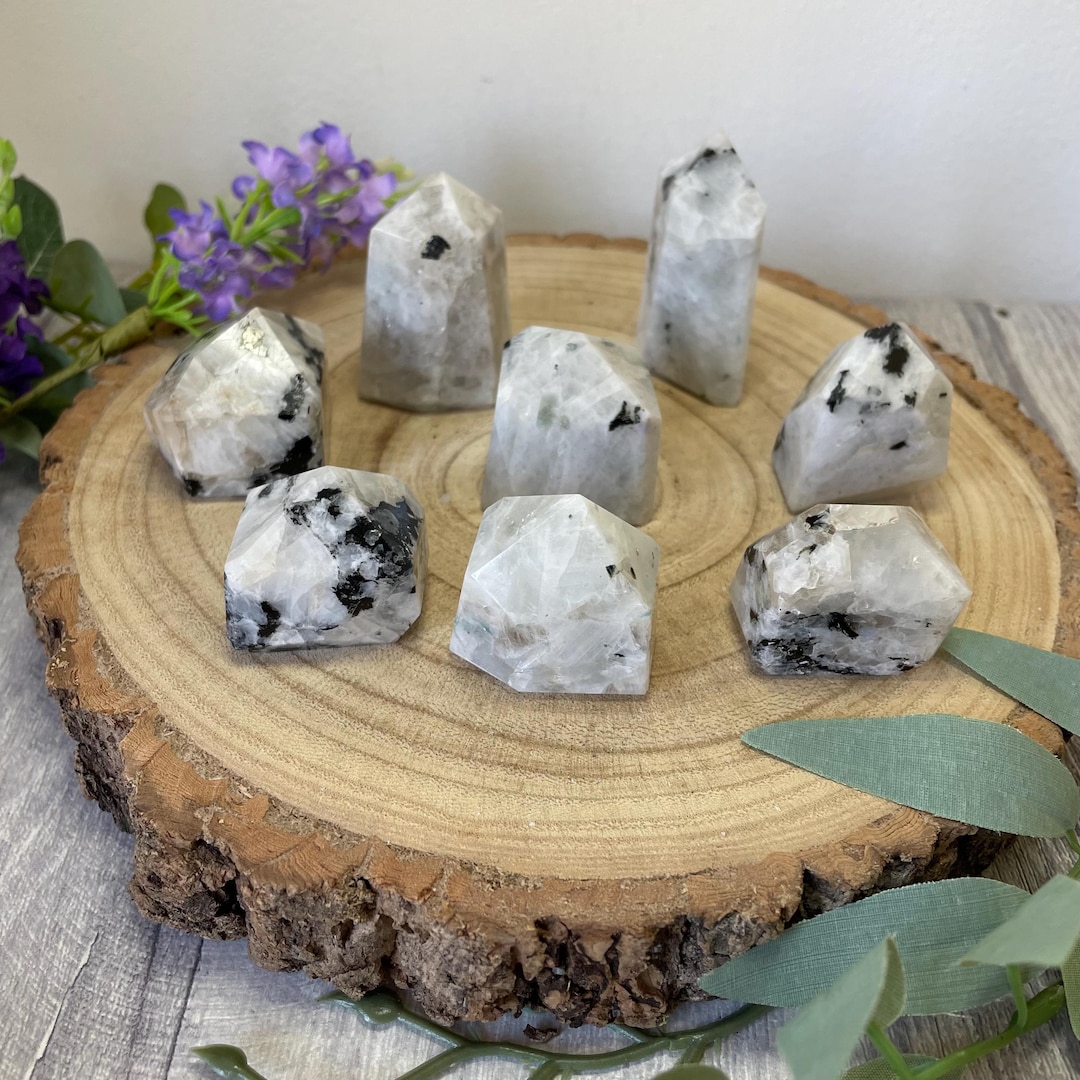 White Moonstone Polished Freeform Point | Intuition • Feminine Energy ...
