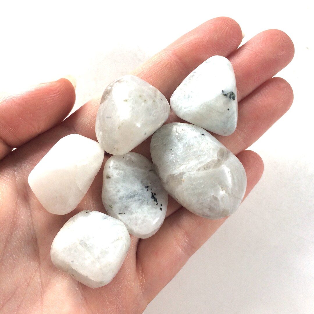 White Moonstone Tumble Stone 20-30mm - Etsy
