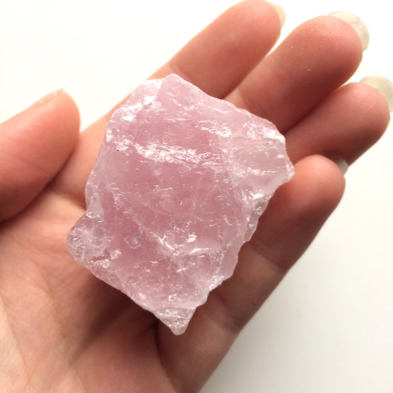 Rose Quartz Raw Natural Pink Rough Stone 1-2'' - Etsy UK