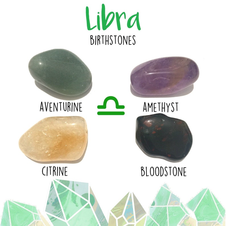 Libra Birthstone Gemstone Kit 23 September 22 October 4 - Etsy UK